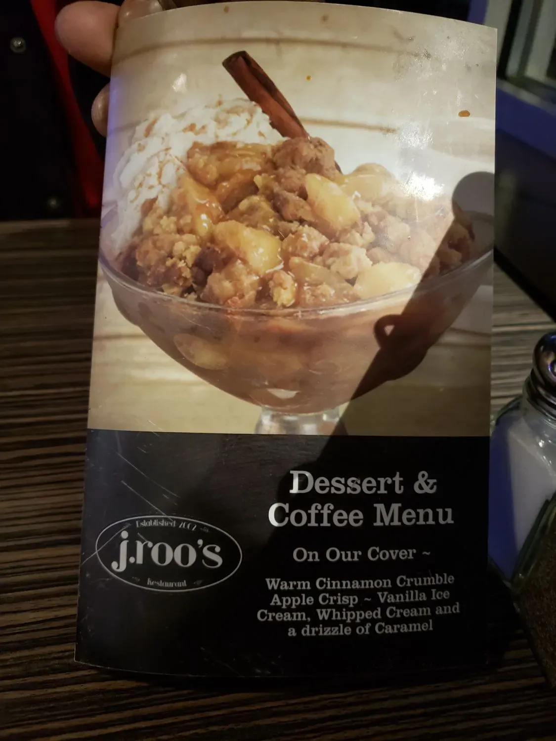 J Roo's Restaurant Menu - Updated October 2025