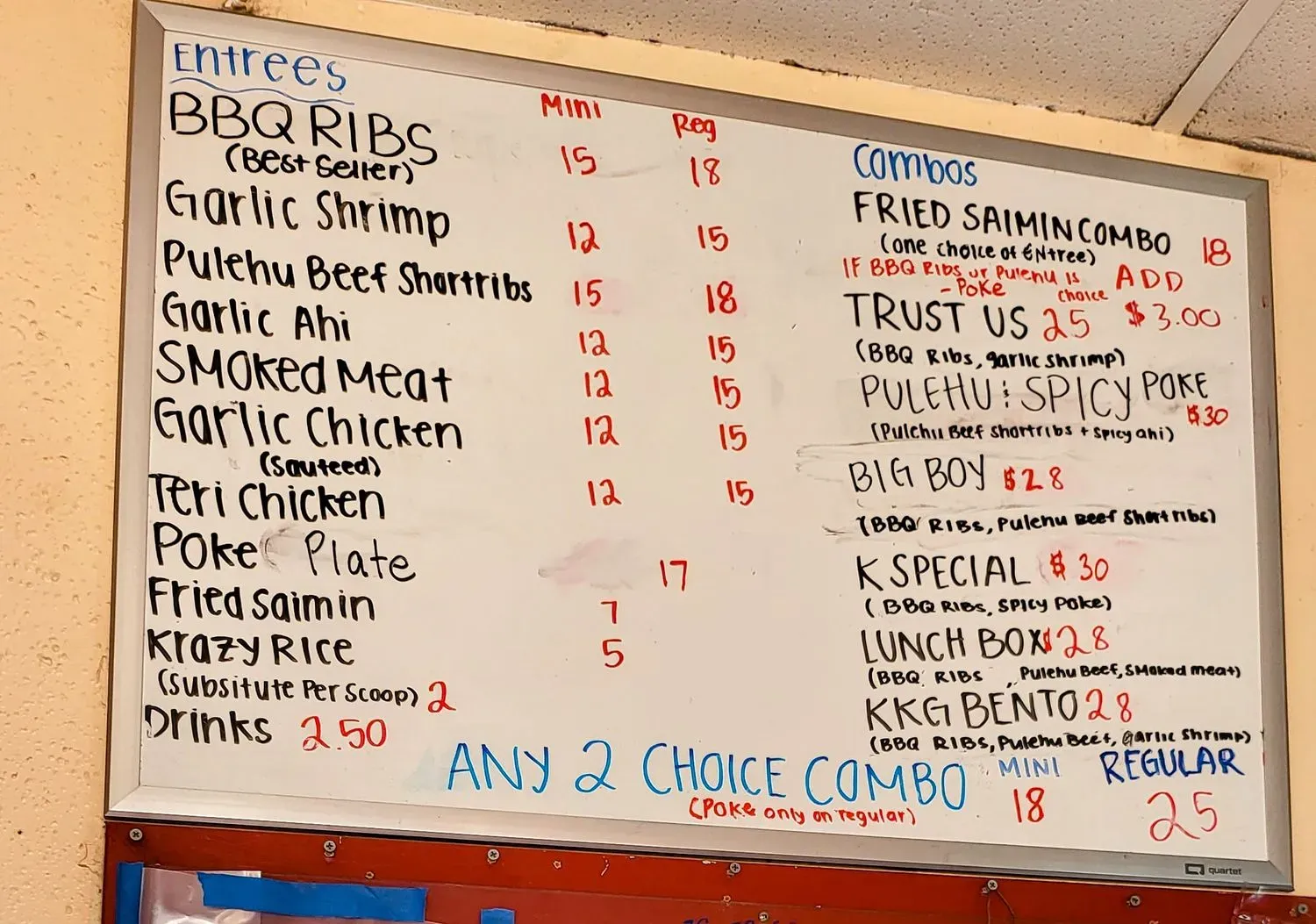Kau Kau Grill Menu - Updated October 2025