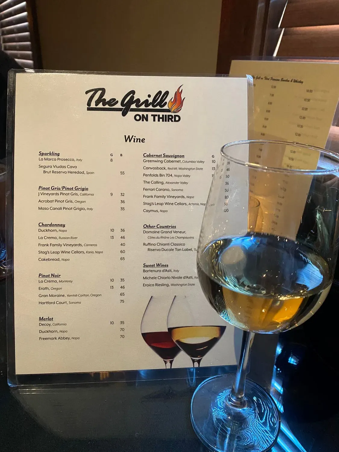The Grill on Third Menu - Updated October 2025