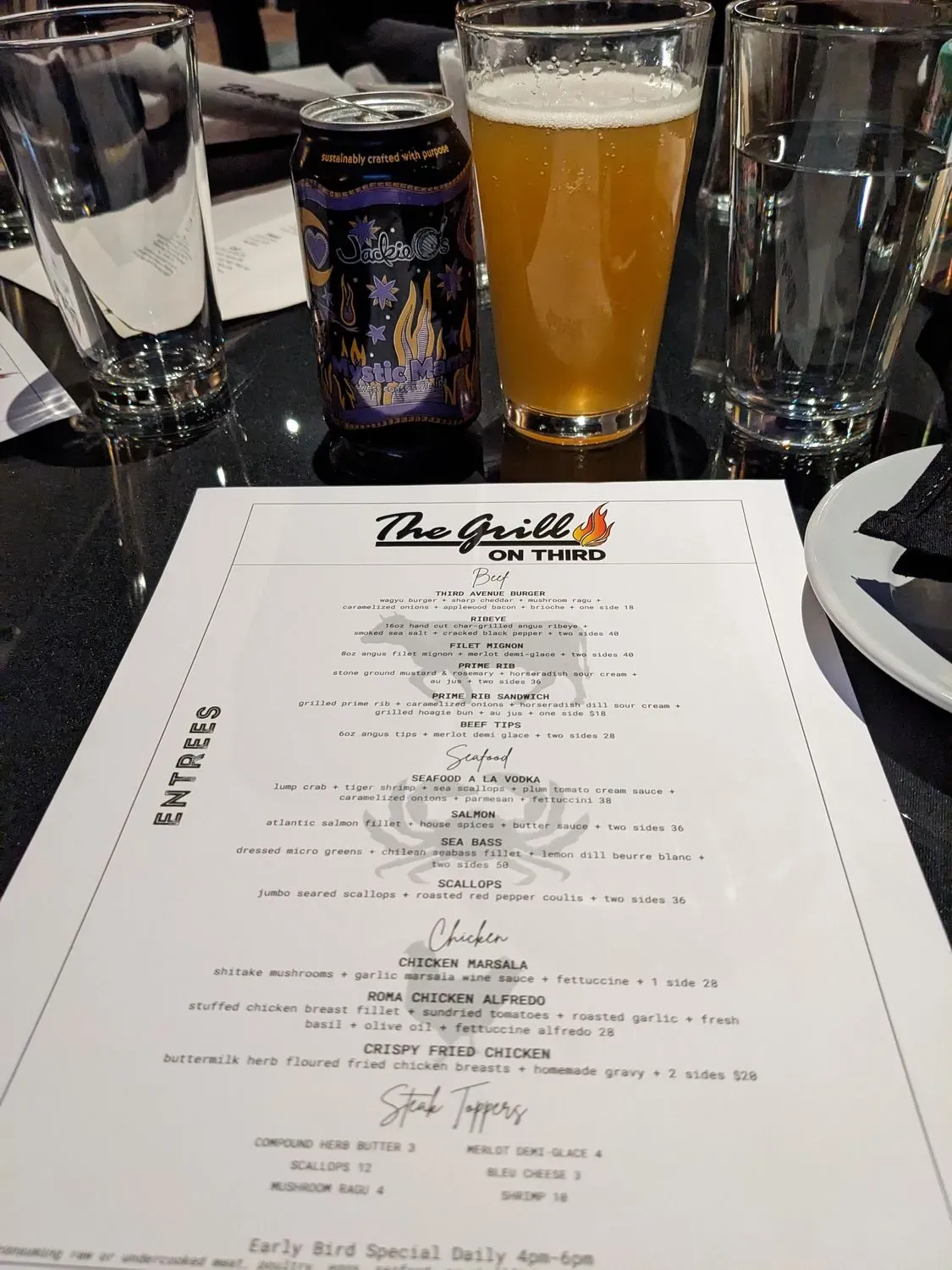 The Grill on Third Menu - Updated October 2025