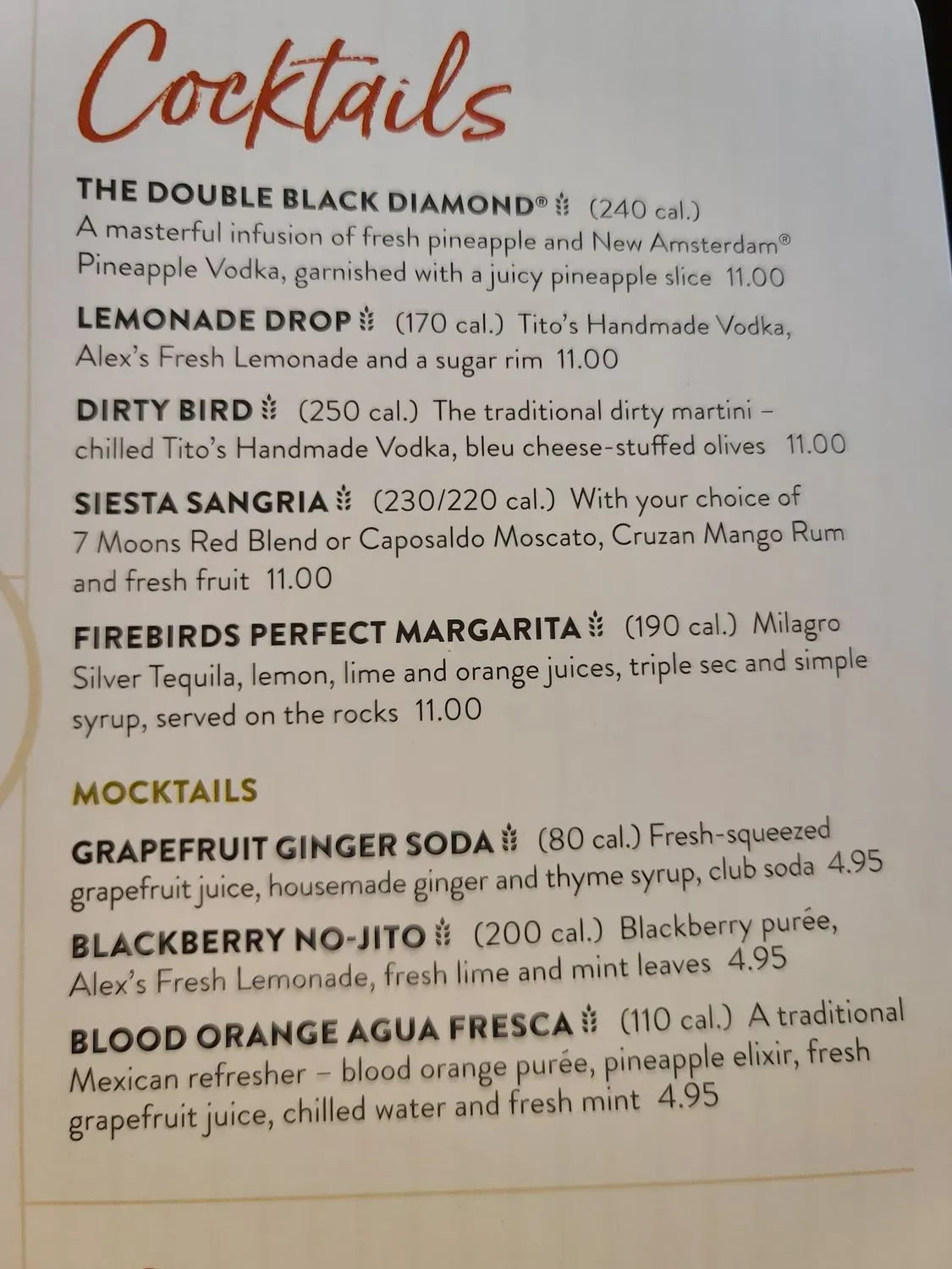 Firebirds Wood Fired Grill Menu - Updated October 2025