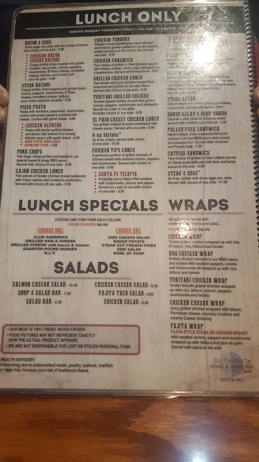 Black Stallion Steak House Restaurant Menu - Updated September 2025