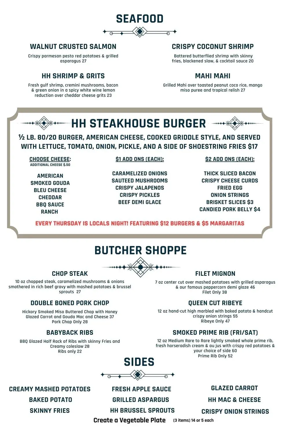 Harper House Restaurant Menu - Updated October 2025