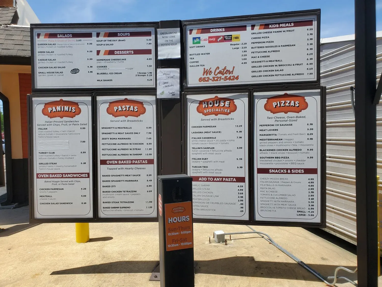 Tellini's Italiano Menu - Updated October 2025