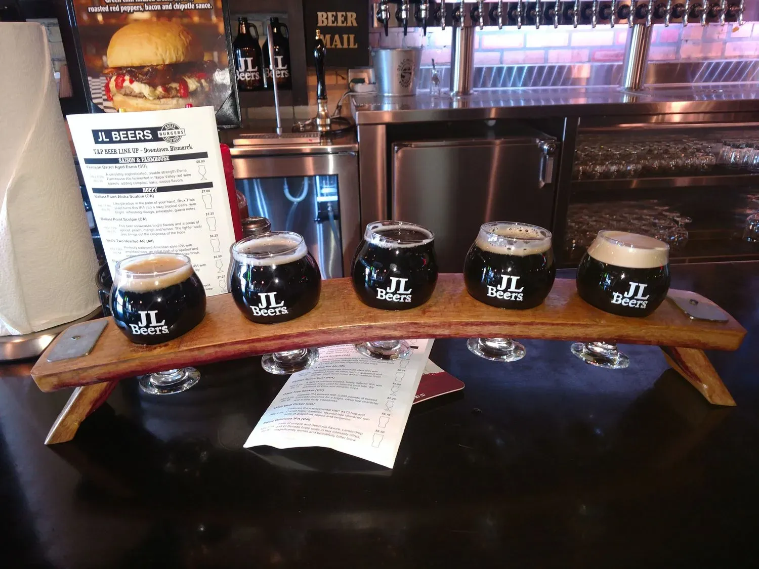 JL Beers Menu - Updated September 2025