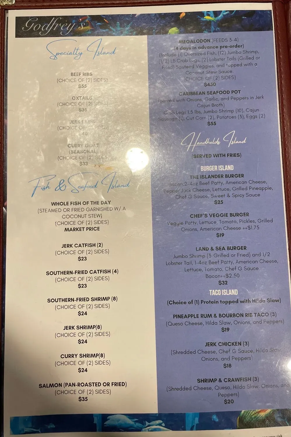 Godfrey's Flagship Menu | Flowood, MS | Checkle