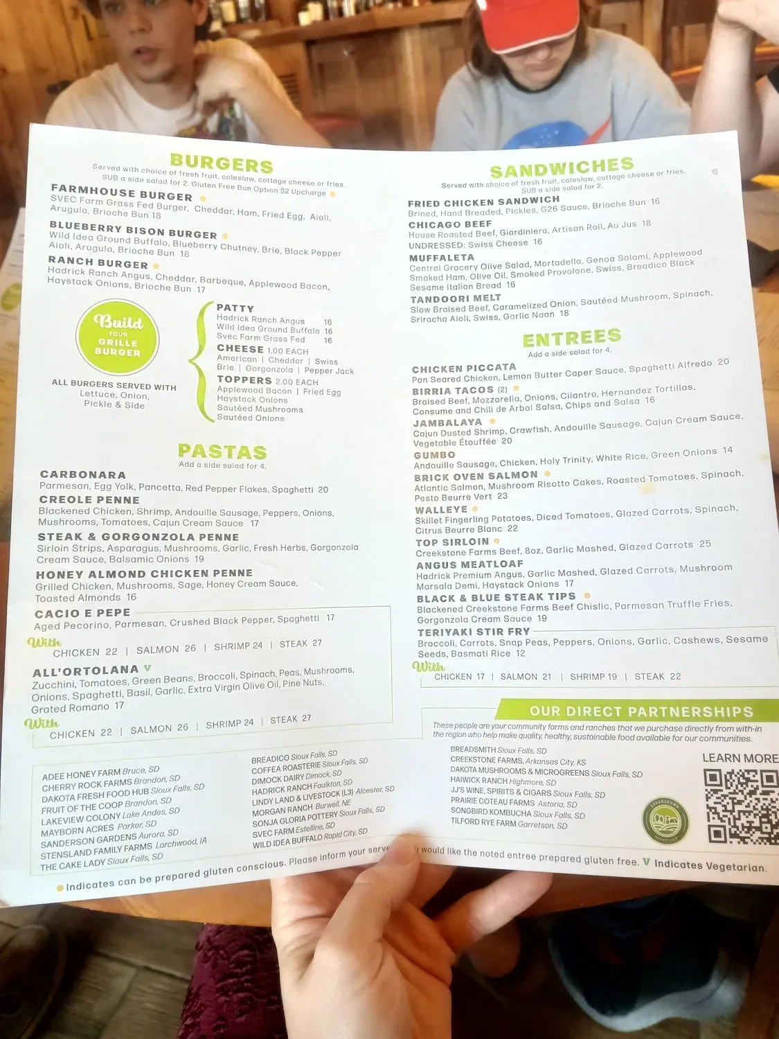 Grille 26 Menu - Updated October 2025