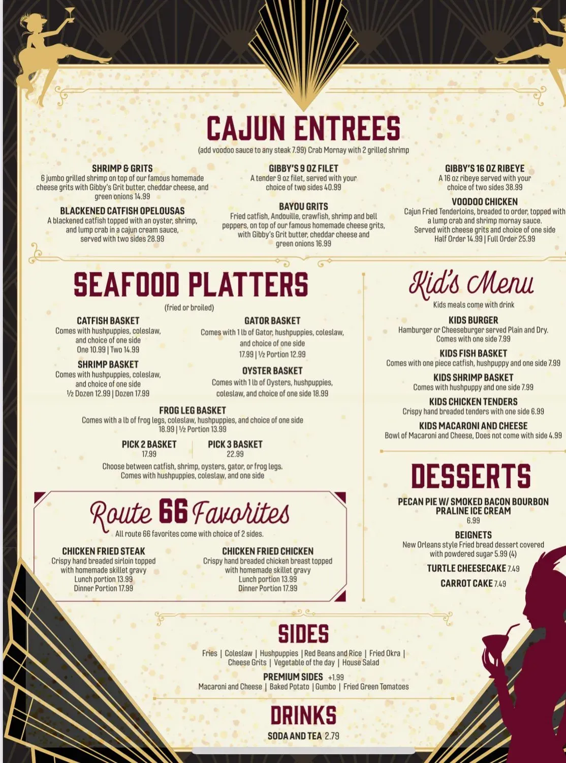 Gibbys South in Your Mouth Menu - Updated September 2025