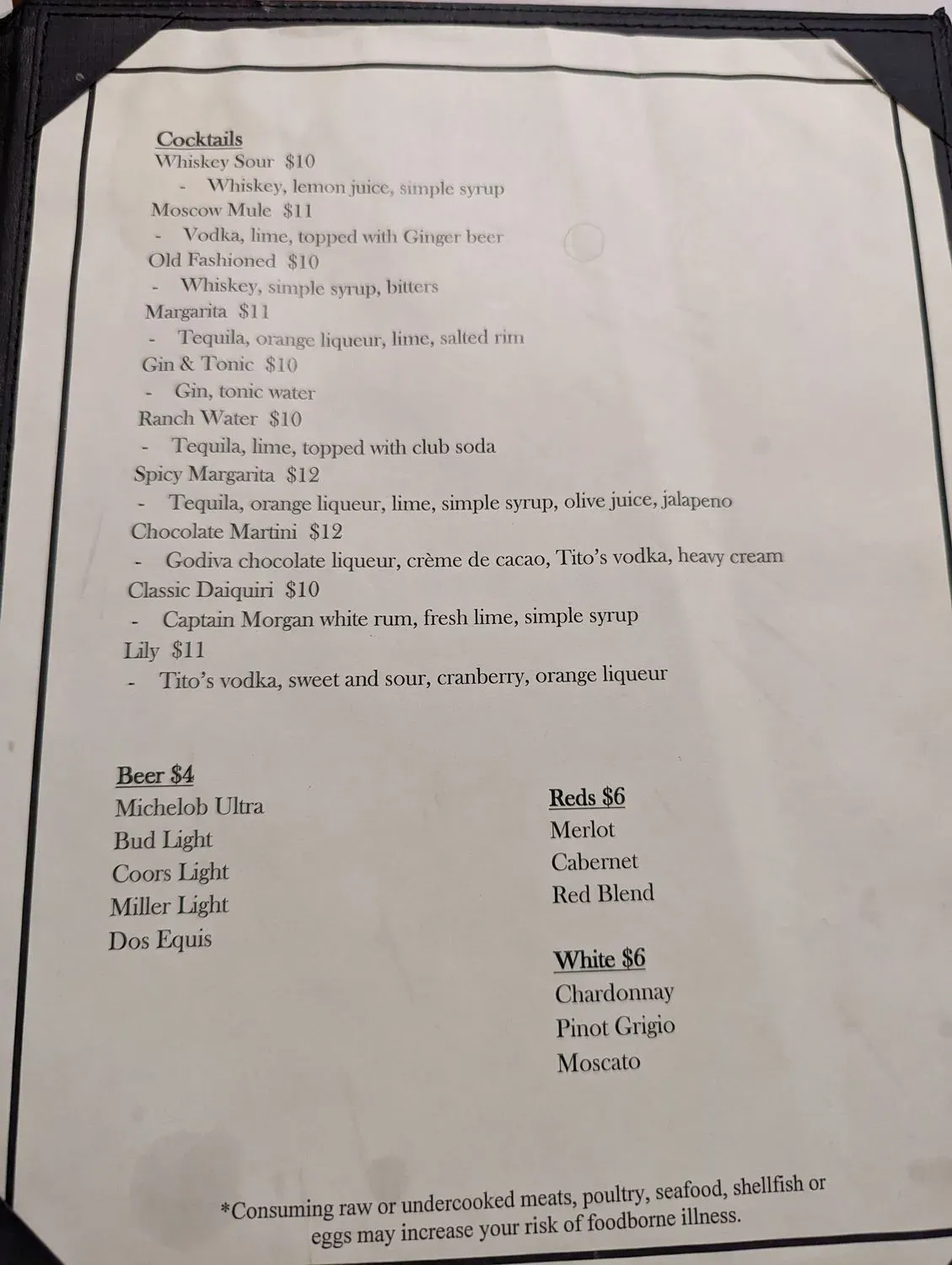 Kat's Steakhouse Menu - Updated October 2025