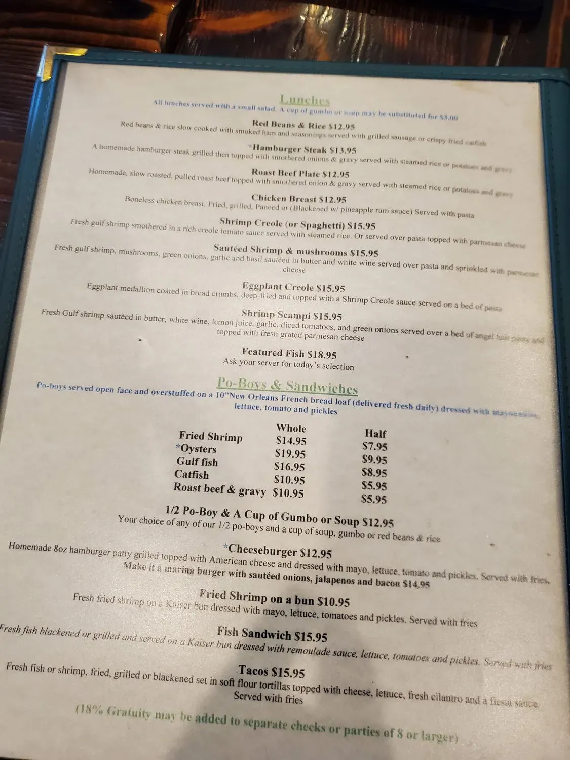 Steve's Marina Restaurant Menu - Updated October 2025