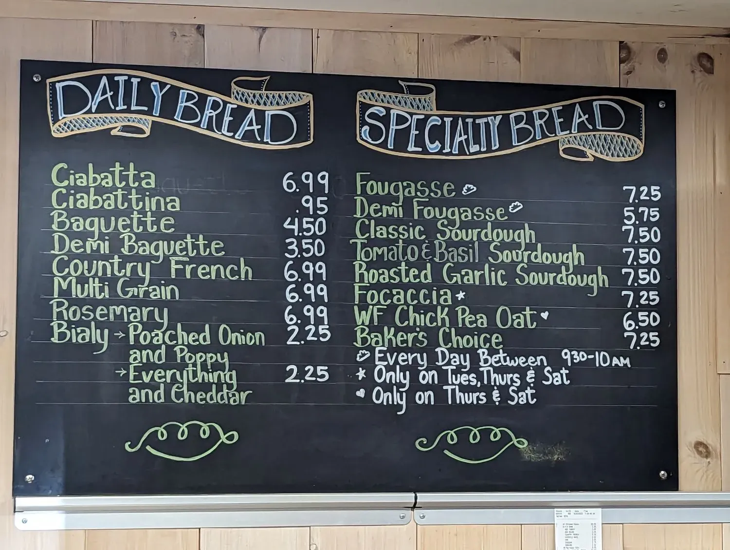 Beach Pea Baking Co Menu - Updated October 2025