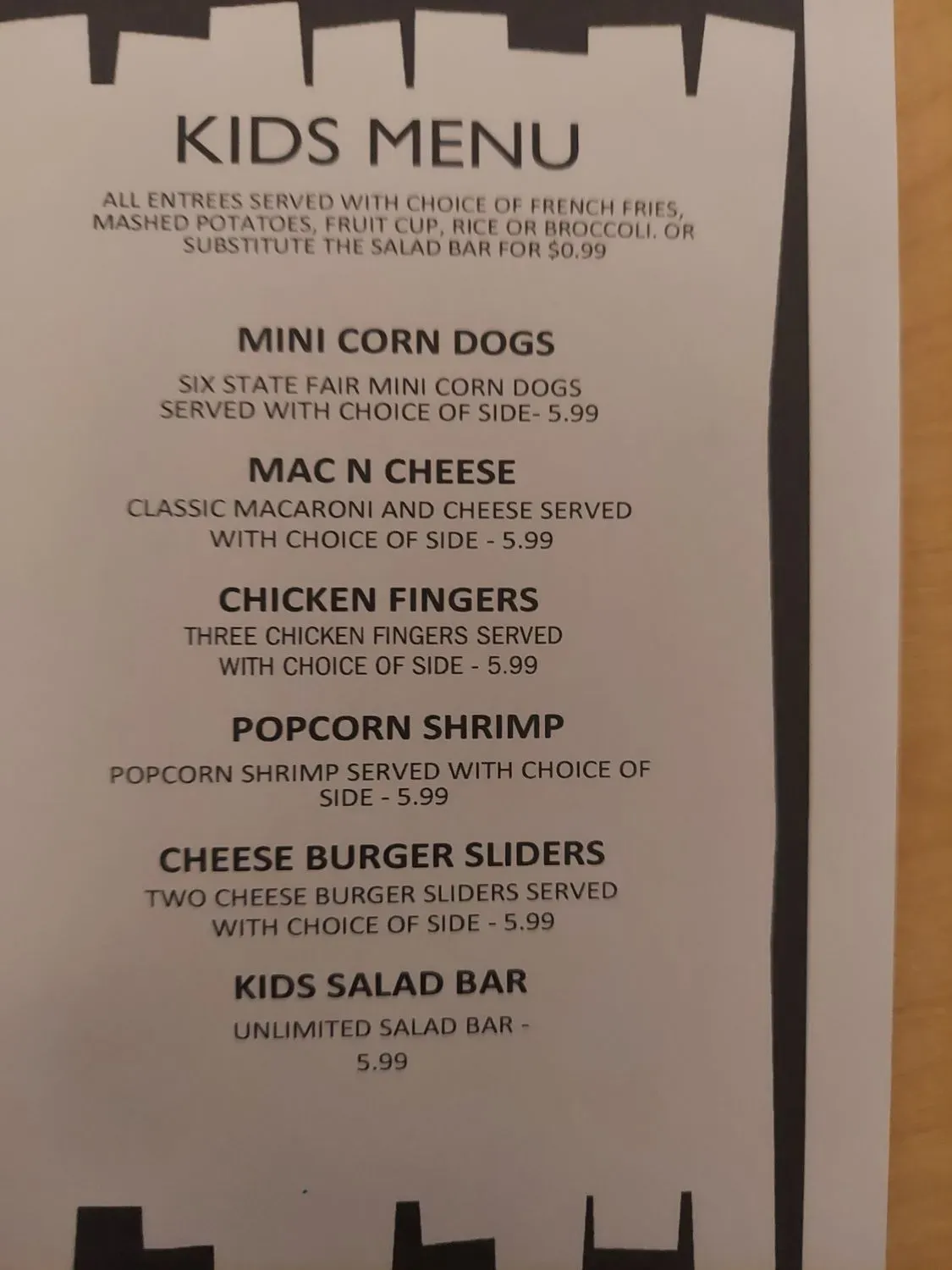 Badlands Restaurant and Bar Menu - Updated October 2025