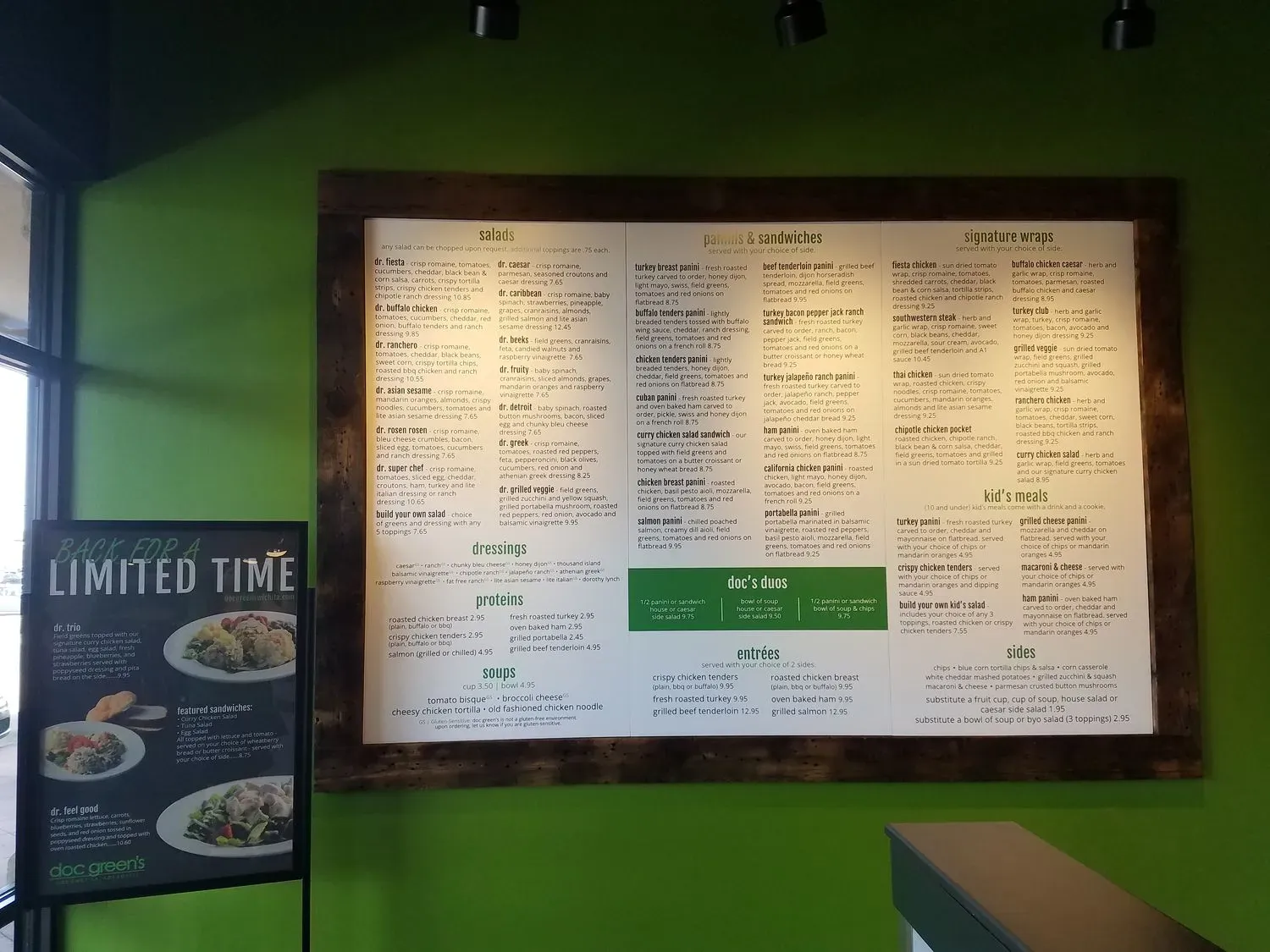 Doc Green's Salads and Grill Menu - Updated October 2025
