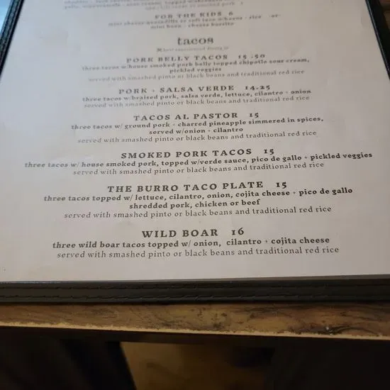 El Burro Loco con sabor a jalisco... Menu | Welches, OR | Checkle