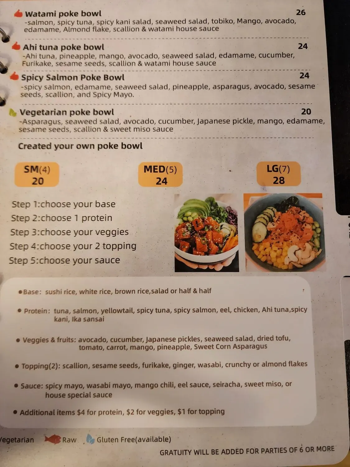 Watami Menu - Updated October 2025