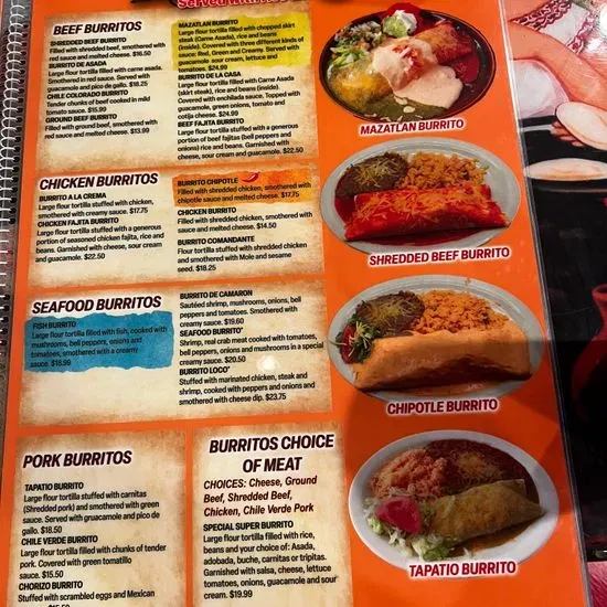 Los Tapatios Mexican Restaurant Menu | St. George, UT | Checkle