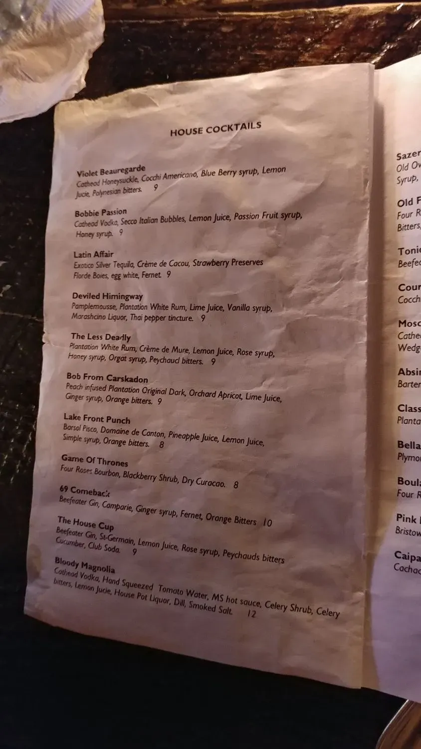 Restaurant Tyler Menu - Updated October 2025