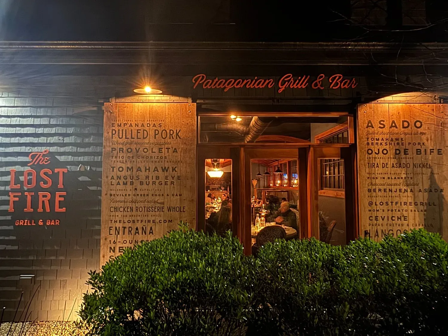 The Lost Fire Menu - Updated October 2025