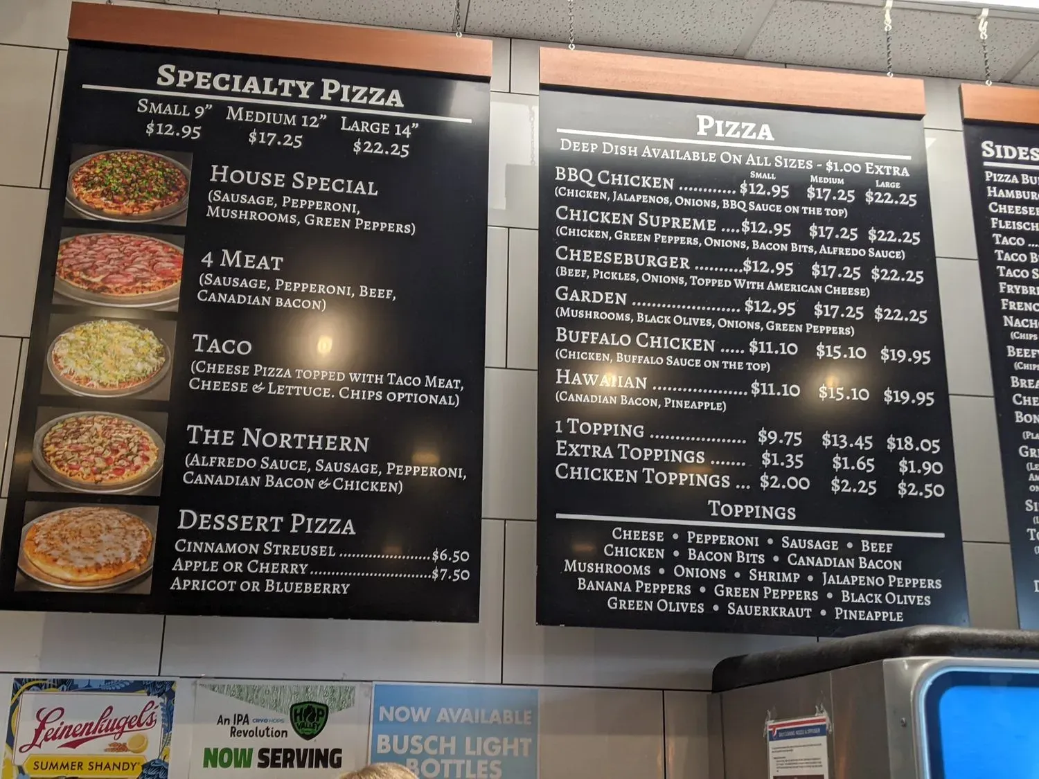 A & B Pizza Menu - Updated October 2025
