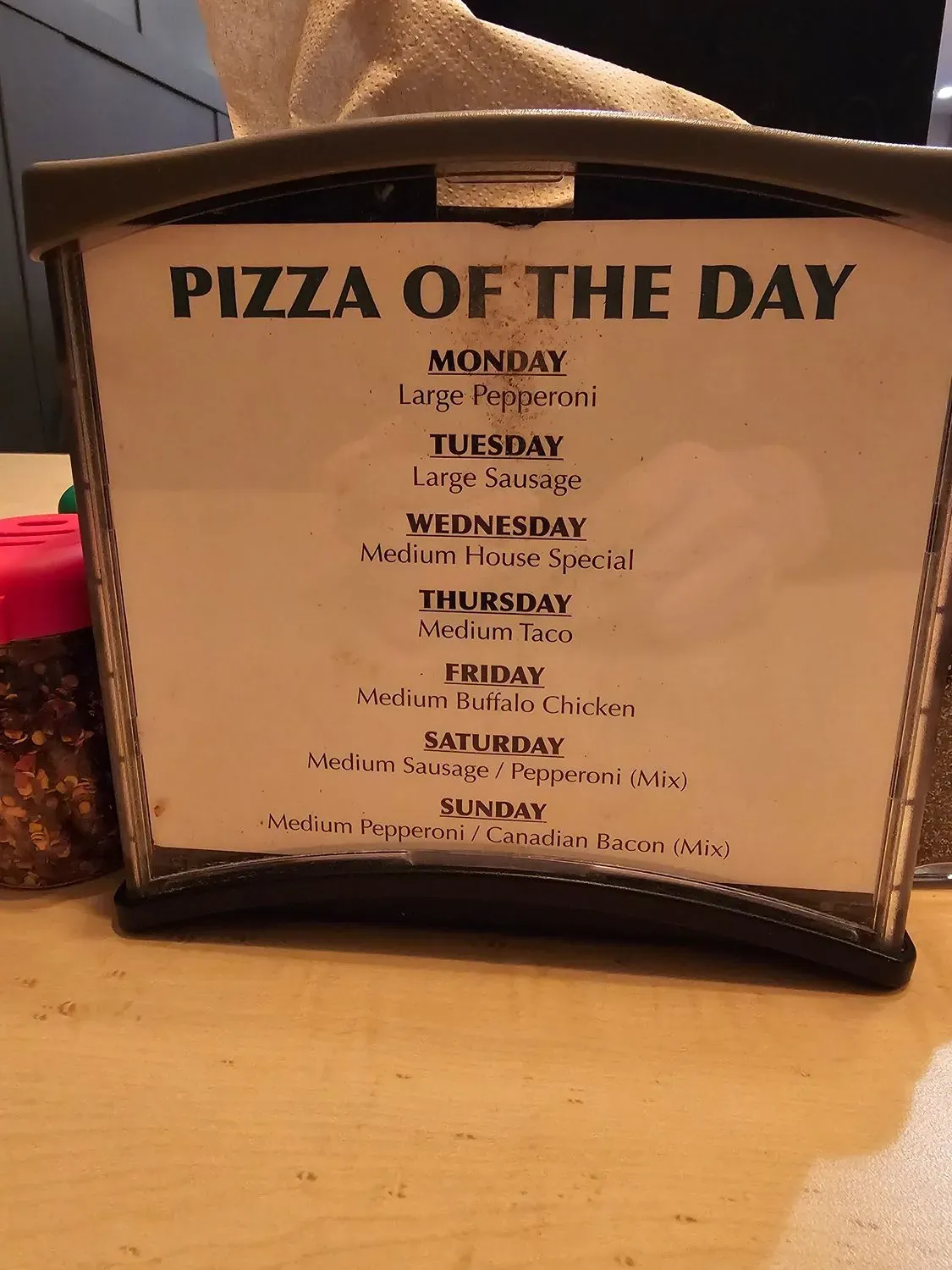 A & B Pizza Menu - Updated October 2025