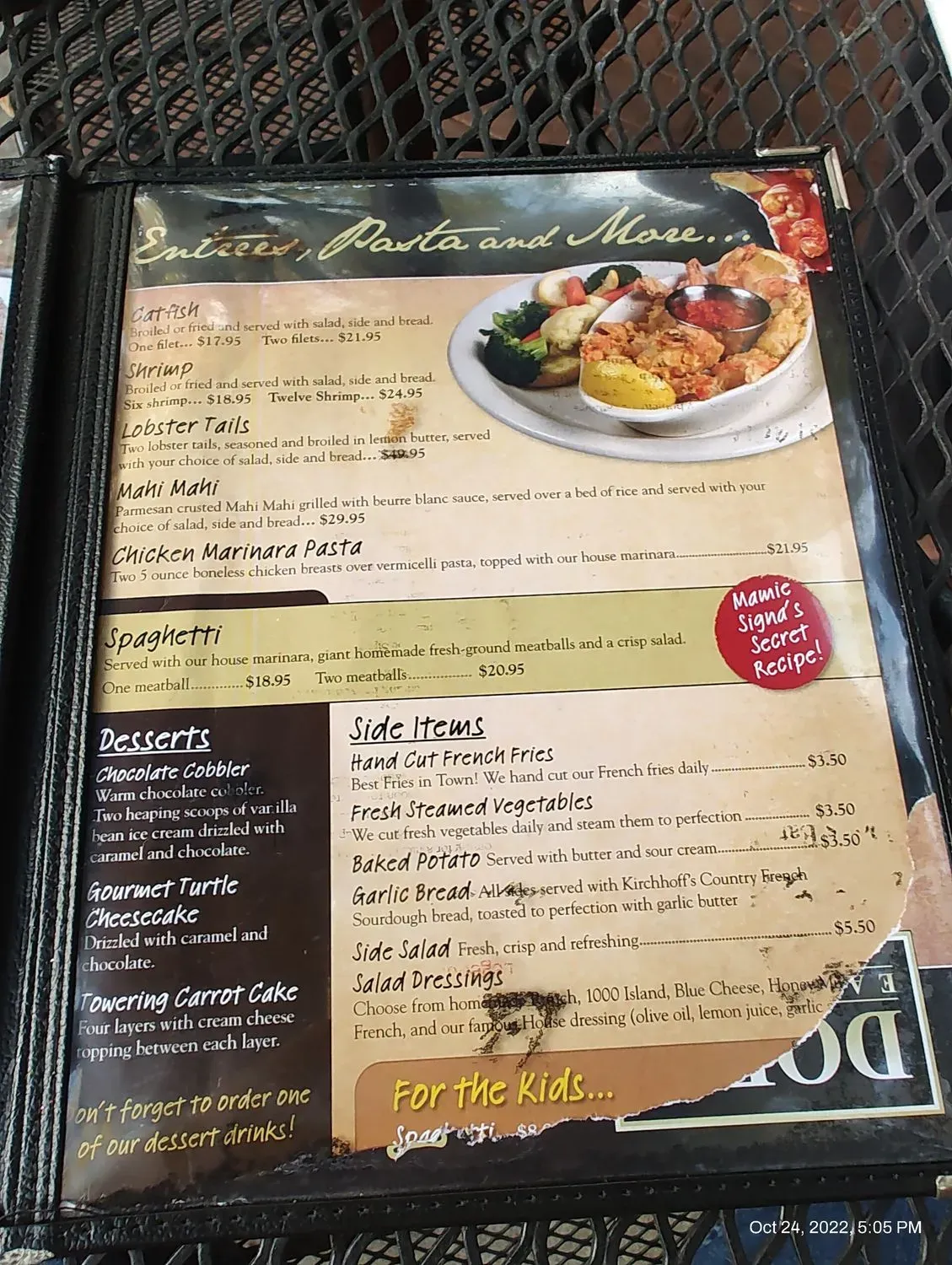 Doe's Eat Place Menu - Updated October 2025