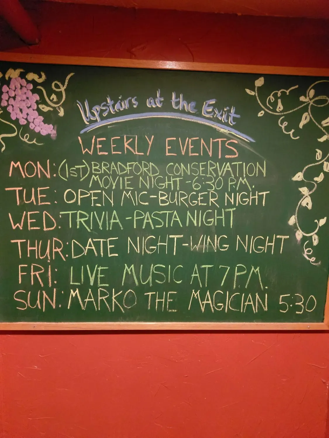 Colatina Exit Menu - Updated October 2025