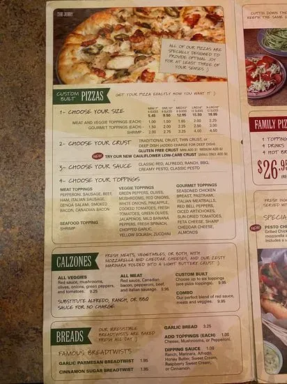 The Pizza Factory Menu | Lindon, UT | Checkle