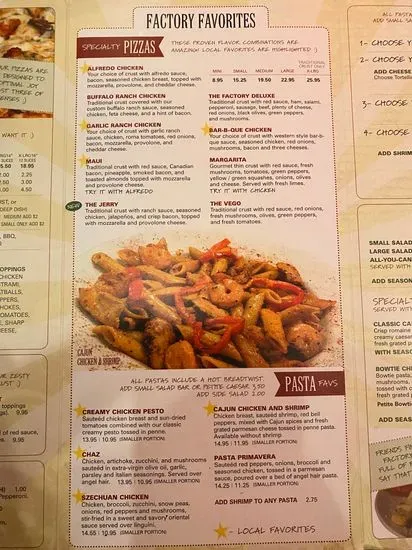 The Pizza Factory Menu | Lindon, UT | Checkle