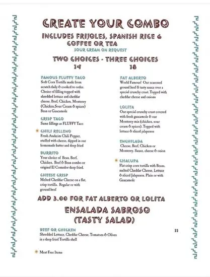 El Comedor Mexican Restaurant Menu | Great Falls, MT | Checkle