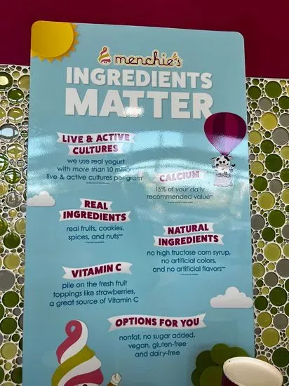 Menchie's Frozen Yogurt Menu | Oregon City, OR | Checkle