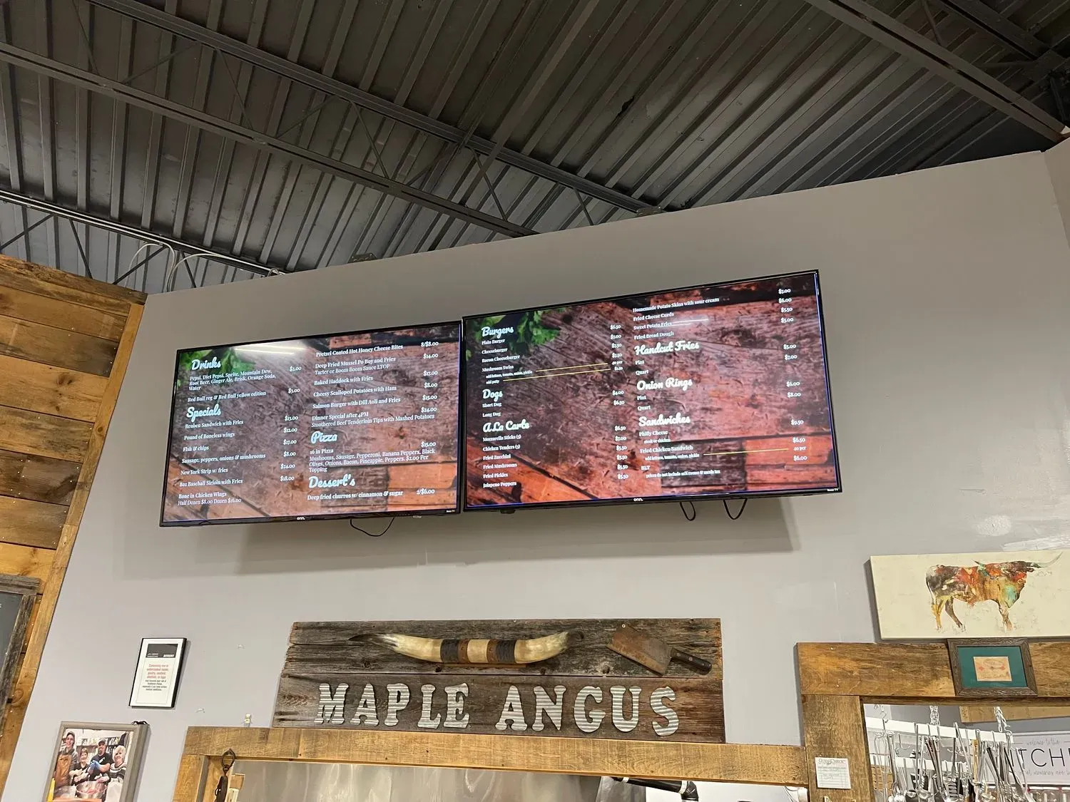 The Maple Angus Menu - Updated October 2025