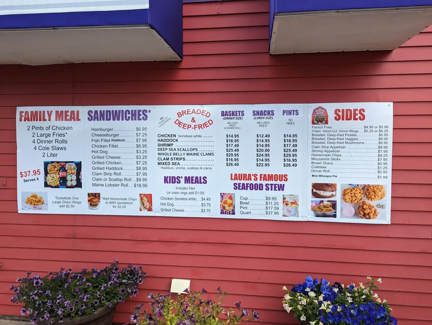 The Red Barn Menu - Updated October 2025