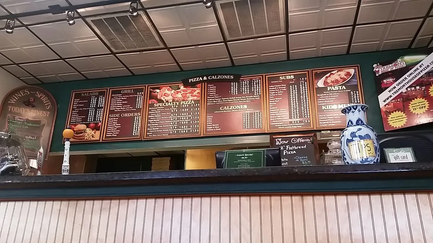 Tremont House of Pizza Menu - Updated October 2025