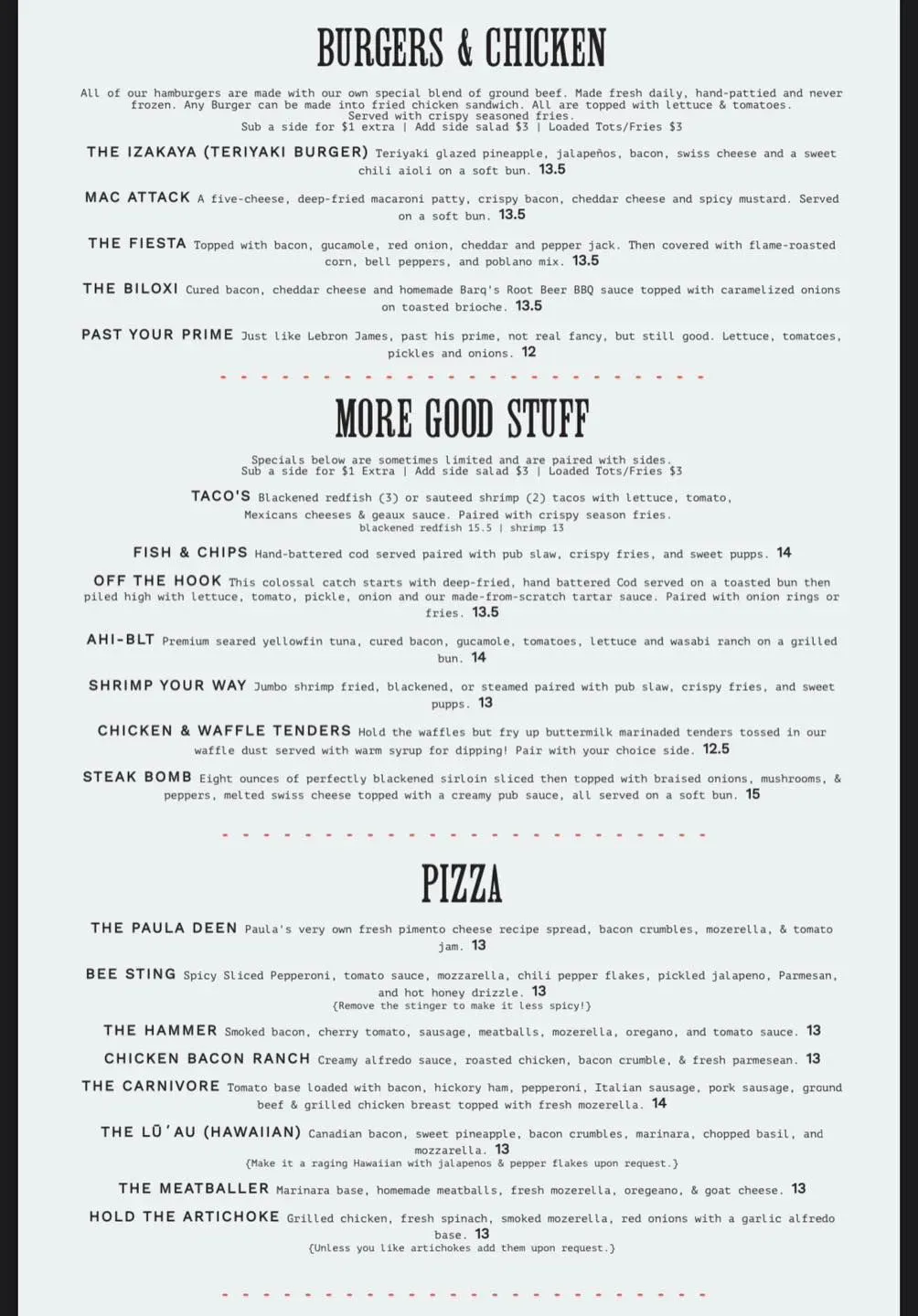 Harp & Hound Restaurant & Butchery Menu | Ellisville, MS | Checkle