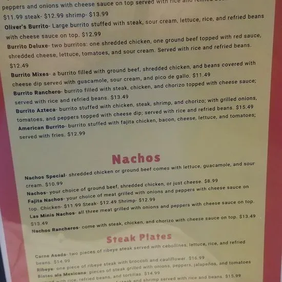 Las Minis Mexican Restaurant Menu | Ellisville, MS | Checkle