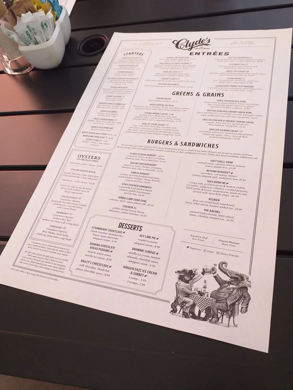 Clyde's of Chevy Chase Menu - Updated October 2025