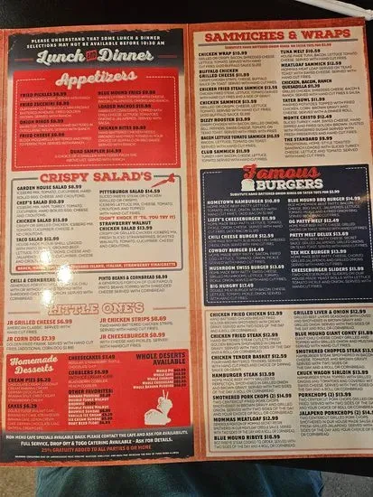 Blue Mound Cafe - Rufe Snow Menu | North Richland Hills, TX | Checkle