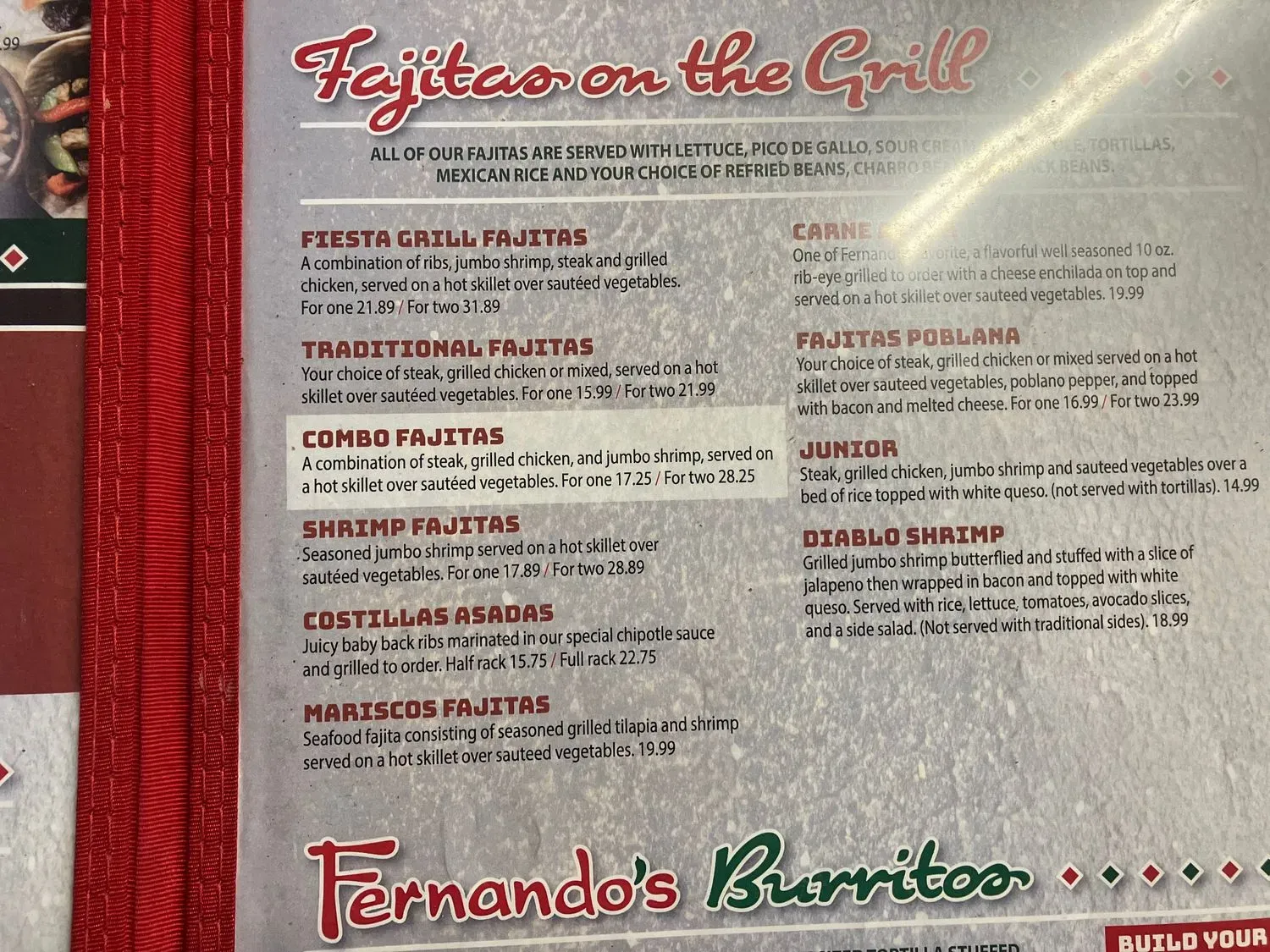 Fernando’s Mexican Grill Menu - Updated October 2025