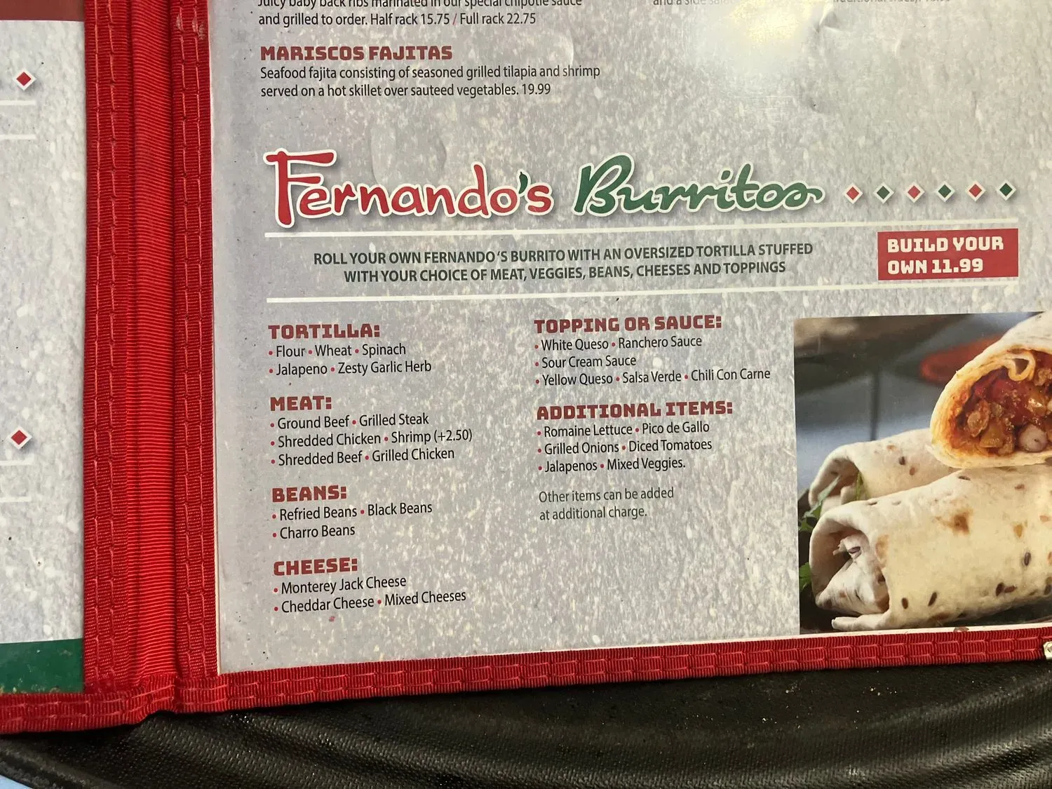Fernando’s Mexican Grill Menu - Updated October 2025