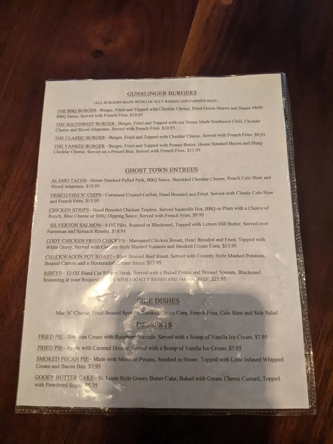 Banded Rooster Bar & Grill Menu - Updated October 2025