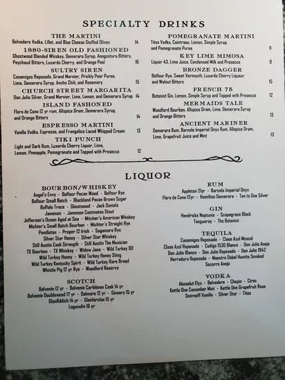 Salt Seafood and Steakhouse Menu | Weatherford, TX | Checkle