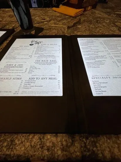 Salt Seafood and Steakhouse Menu | Weatherford, TX | Checkle