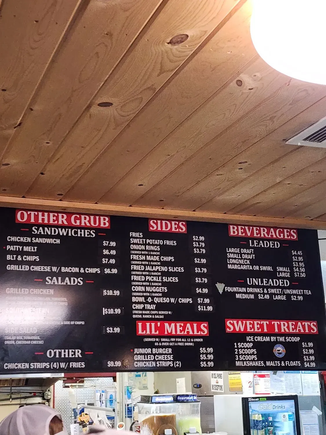 Grumps Burgers Menu - Updated October 2025