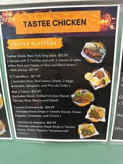 Tastee chicken Menu | Bryans Road, MD | Checkle