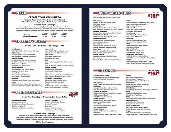 Newby’s Pizza Menu | Energy, IL | Checkle