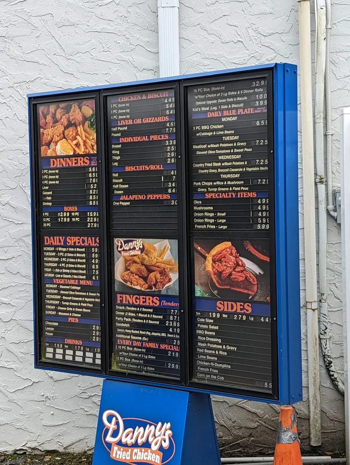 Danny's Fried Chicken Menu - Updated October 2025