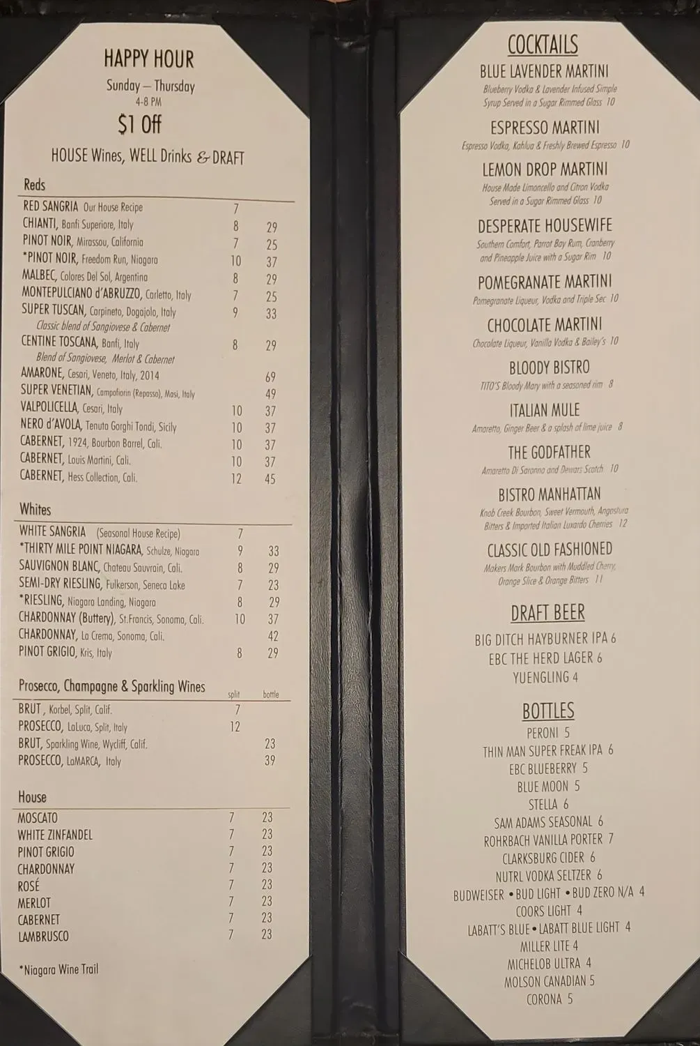 Village Eatery Menu - Updated October 2025