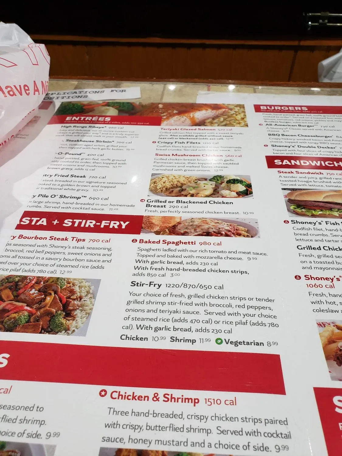 Shoney's Menu - Updated October 2025