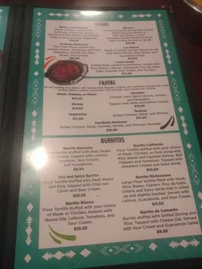 El Chingon Mexican Grill Menu | Bonifay, FL | Checkle