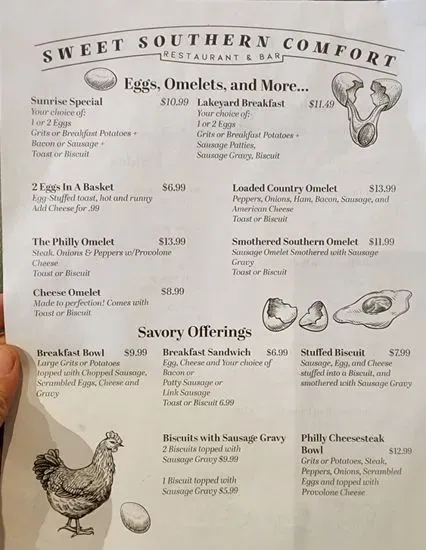 Sweet Southern Comfort Menu | Defuniak Springs, FL | Checkle